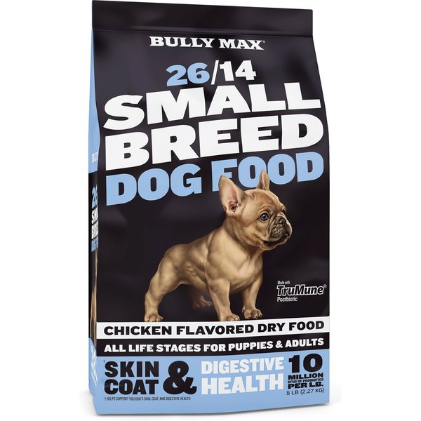 BULLY MAX Adult 26/14 Small Breed Chicken Dry Dog Food, 5-Ib bag ...