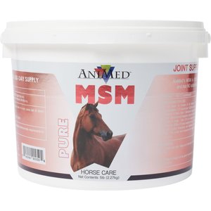 ANIMED Pure MSM Joint Support Powder Horse Supplement, 5-lb tub - Chewy.com