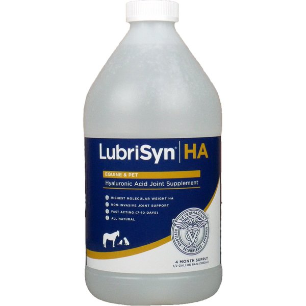 LUBRISYN HA Hyaluronic Acid Horse & Pet Joint Supplement, 64-oz bottle ...