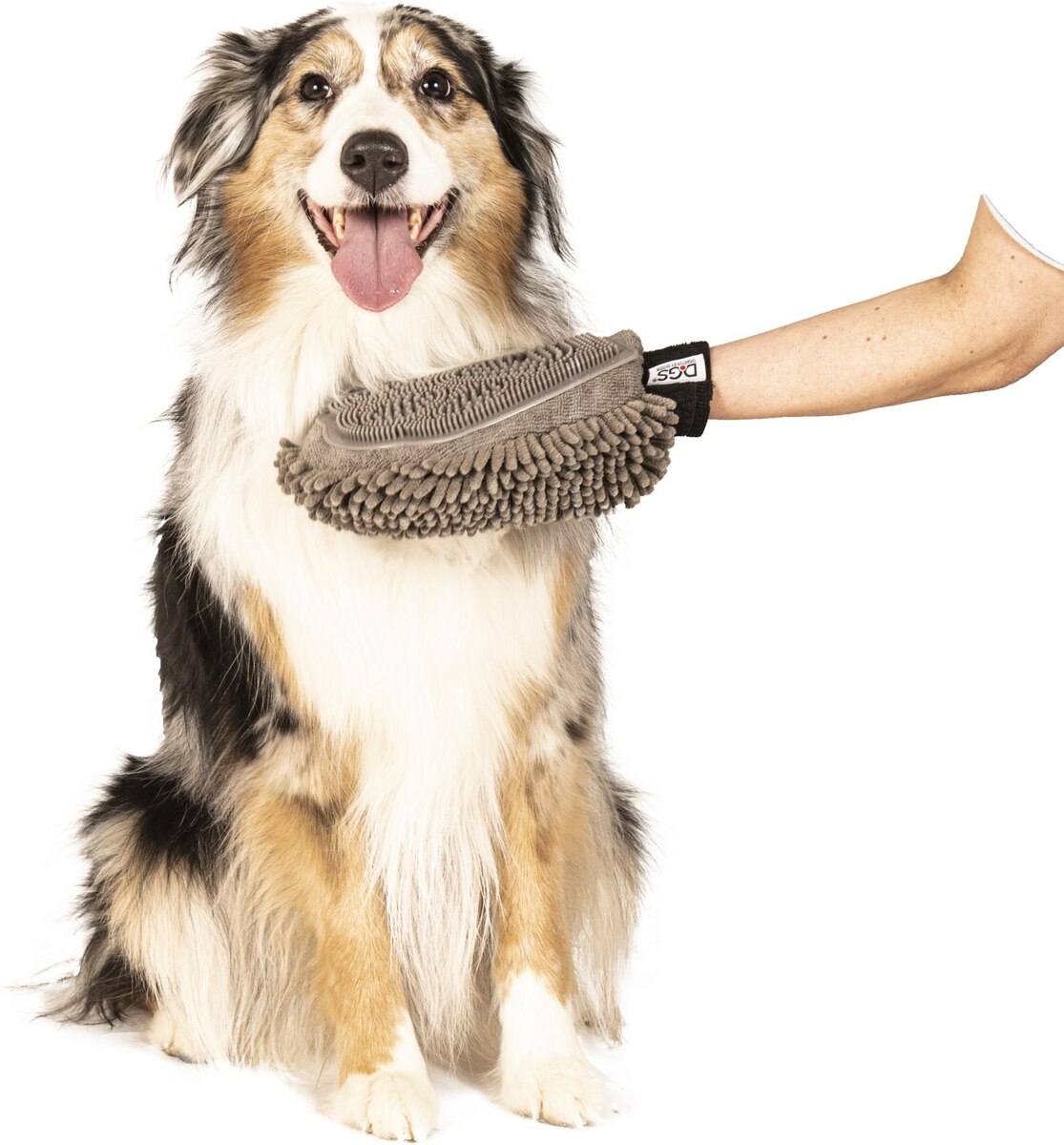 Discontinued - DOG GONE SMART Dirty Dog Grooming Mitt, Grey - Chewy.com