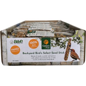 A&E CAGE COMPANY Backyard Bird's Select Seed Stick Wild Bird Treats, 0. ...