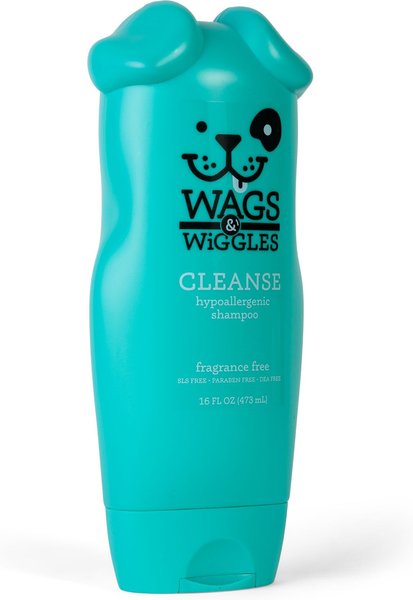 WAGS & WIGGLES Cleanse Hypoallergenic Dog Shampoo, 16-fl oz bottle ...