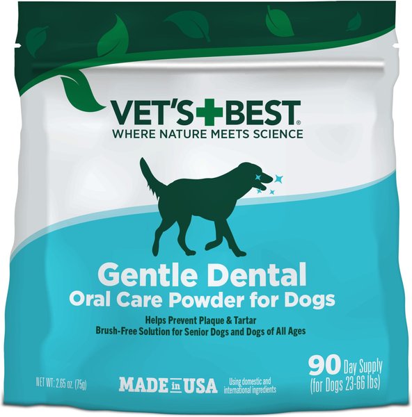 VET'S BEST Dental Powder for Dogs, 90-day supply - Chewy.com