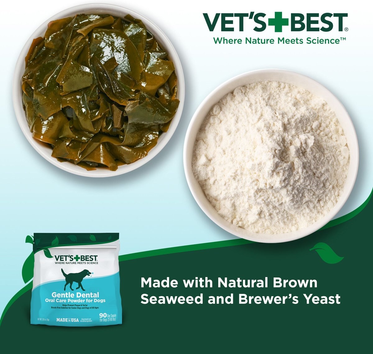 VET'S BEST Dental Powder for Dogs, 90-day supply - Chewy.com