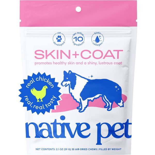 FORZA10 Skin & Coat Salmon Flavored Soft Chews Skin & Coat Supplement ...