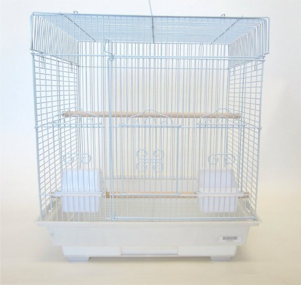 YML Square Top Small Bird Cage, 18 x 14 x 21-in, Medium, White - Chewy.com
