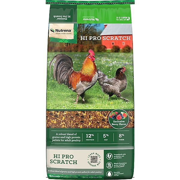 NUTRENA NatureWise Chicken 7.5% Protein Scratch Grains, 40-lb bag ...