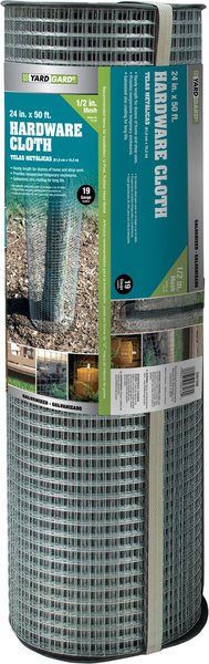 YARDGARD Hardware Cloth 19-Gauge 0.5" Mesh Fence, 24-in x 50-ft roll ...