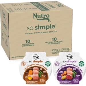 NUTRO So Simple Meal Complement Adult Chicken & Duck in Bone Broth ...