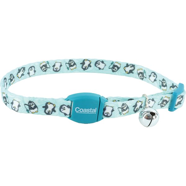 SAFE CAT Adjustable Breakaway Magnetic Buckle Cat Collar, 8 to 12-in ...