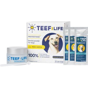 TEEF! Protektin42 Powder Water Additive Dental Kit for Dogs, 90 ...