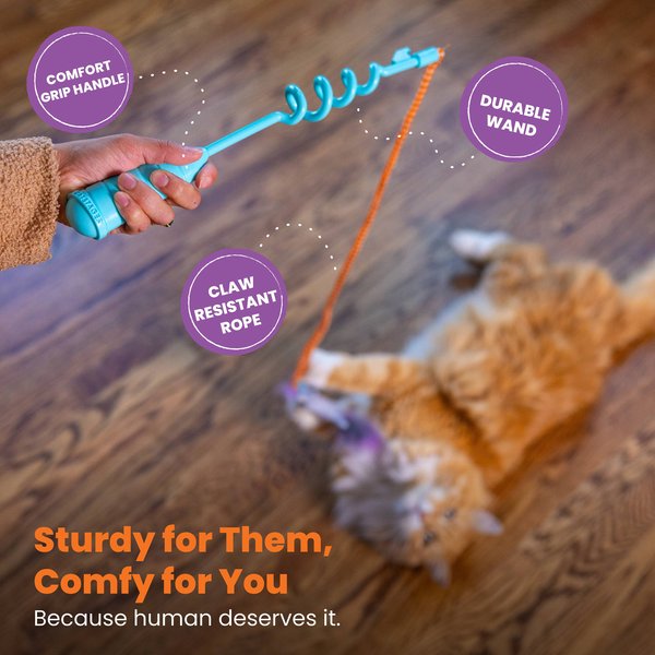 CATSTAGES Cat-apult Durable & Interactive Teasers-Wands Cat Toy with ...