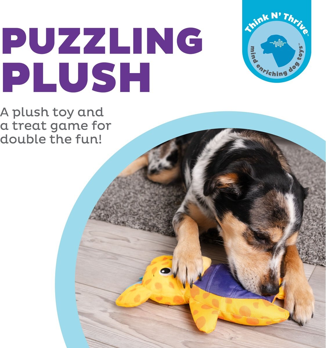 OUTWARD HOUND Puzzle Palz Interactive Plush Squeaky Dog Toy - Chewy.com