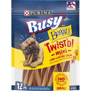 BUSY BONE with Beggin' Twist'd! Long-Lasting Small/Medium Dog Treats ...