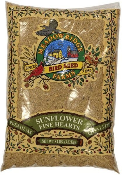 MEADOW RIDGE FARMS Sunflower Fines Seeds Wild Bird Food, 8-lb bag ...