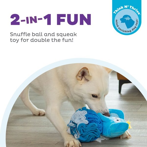 OUTWARD HOUND Stuff N' Snuffle Squeaky Plush Snuffle Ball Puzzle ...