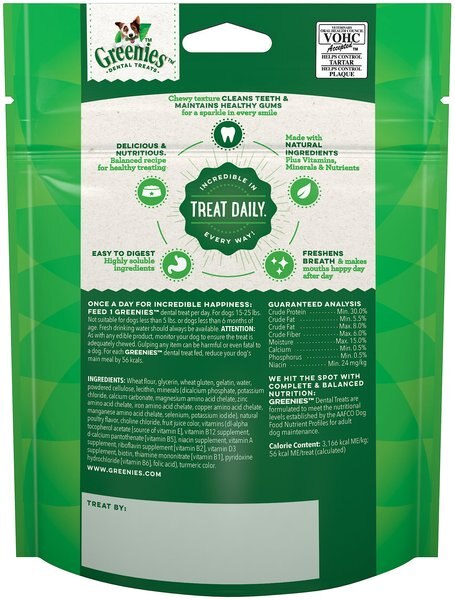 GREENIES Petite Original Chicken Flavor Dental Dog Treats, 5 count ...