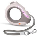 GROOVYPETS LED Flashlight Wearable Hand-Free Retractable Dog Leash, 10 ...