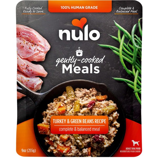 NULO Gently-Cooked Meals Turkey & Green Beans Recipe Wet Dog Food, 9-oz ...