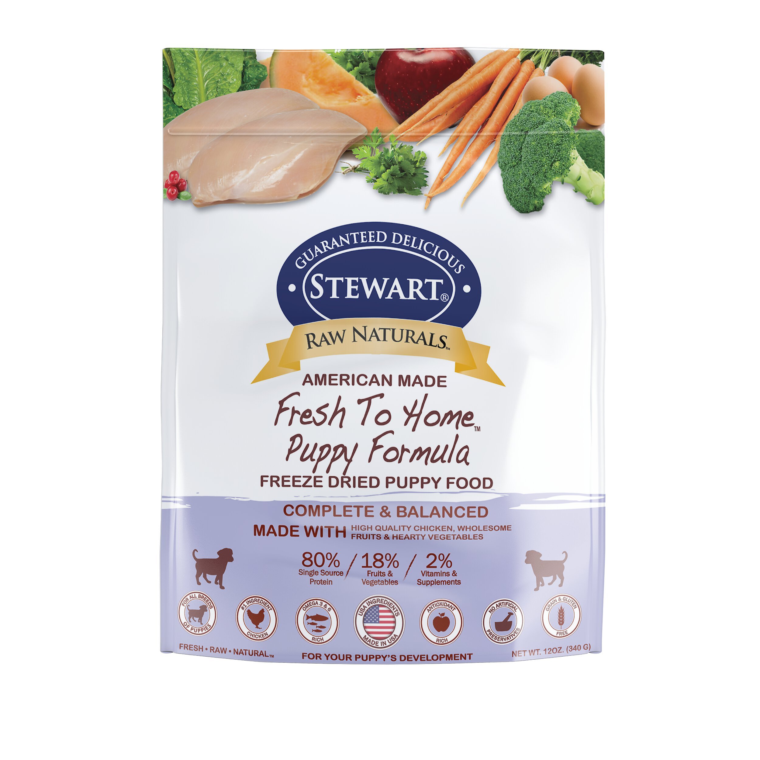 Questions and Answers about STEWART RAW NATURALS Puppy Formula Grain ...