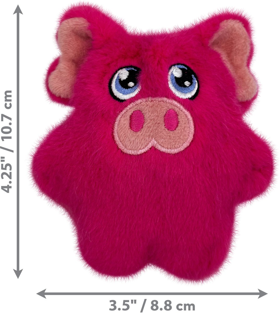 KONG Snuzzles Mini Pig Squeaky Dog Plush Toy, Pink, X-Small - Chewy.com