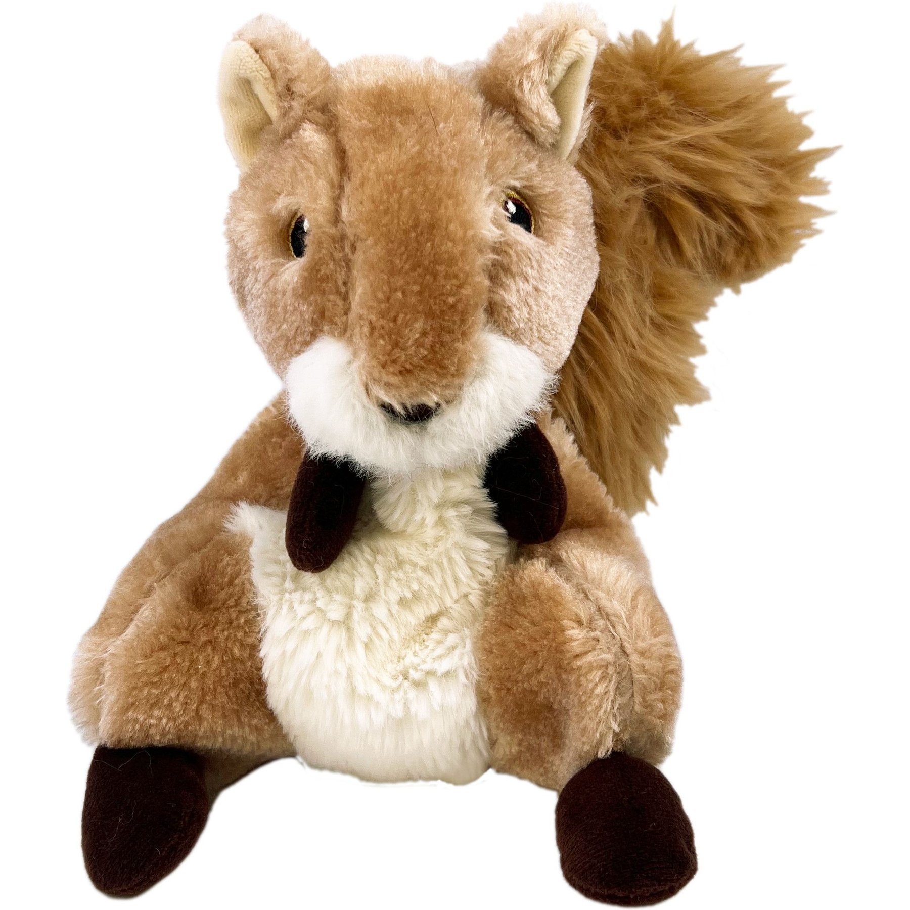 KONG Wild Low Stuff Squirrel Tough Squeaky Dog Plush Toy, Tan, Medium ...