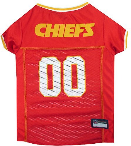 Discontinued - PETS FIRST NFL Dog & Cat Mesh Jersey, Kansas City Chiefs ...