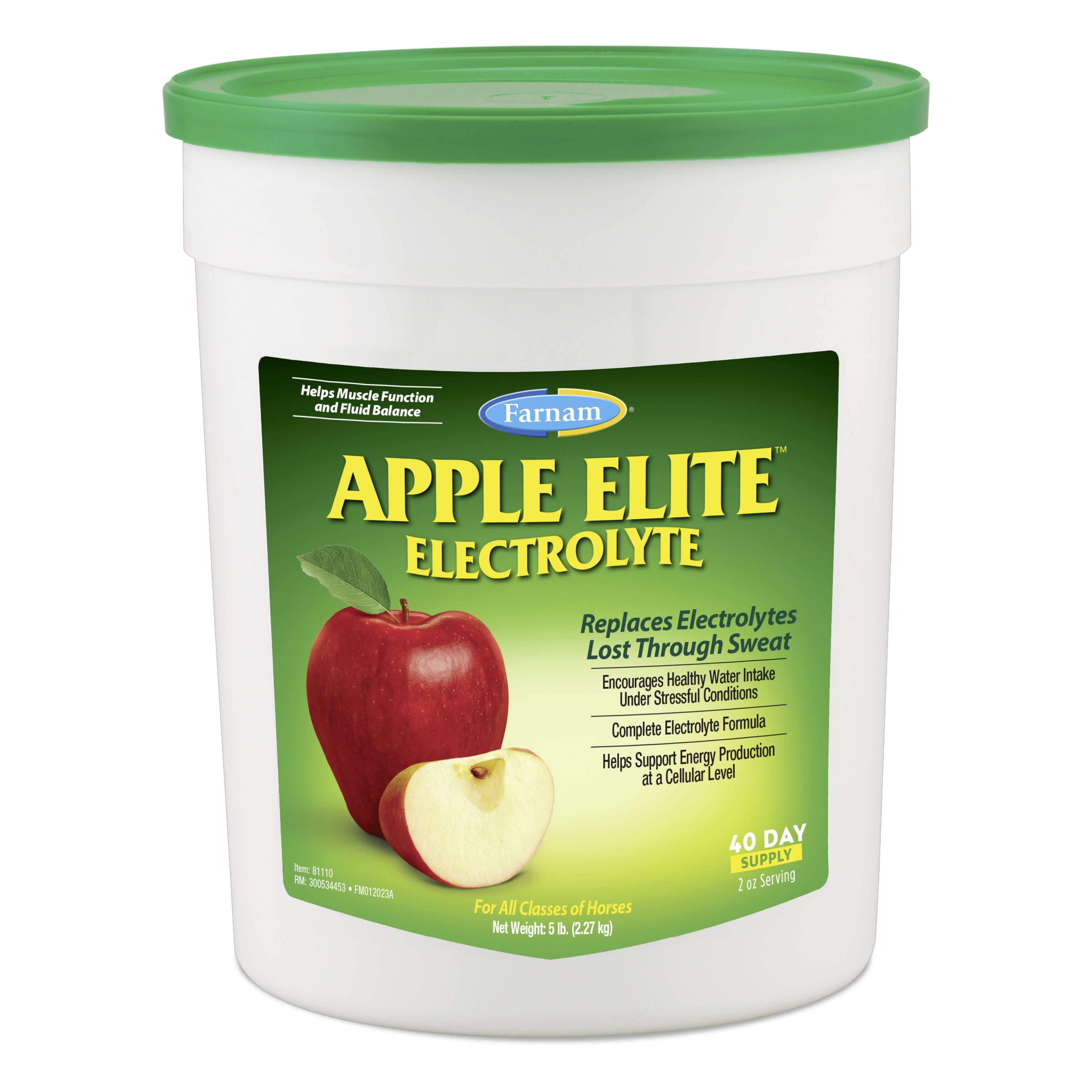 FARNAM Apple Elite Electrolyte Powder Apple Flavor Horse Supplement ...
