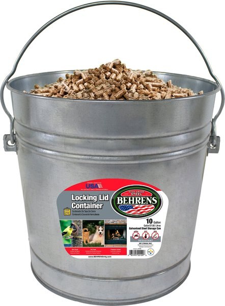 Temporarily Unavailable - BEHRENS Galvanized Steel Locking-lid Pet Food ...