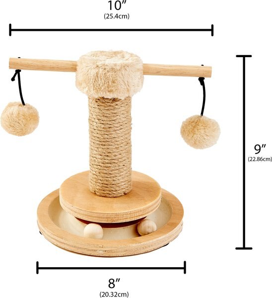 Out of Stock - TWO BY TWO Chestnut 9-in Jute Scratching Post Cat ...