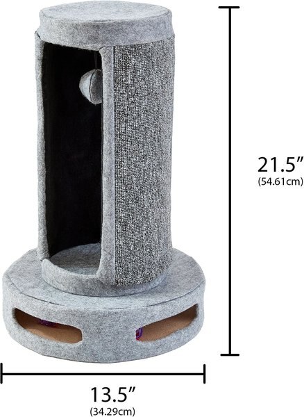 TWO BY TWO Hazelnut 22-in Carpet Scratching Post Cat Scratcher - Chewy.com