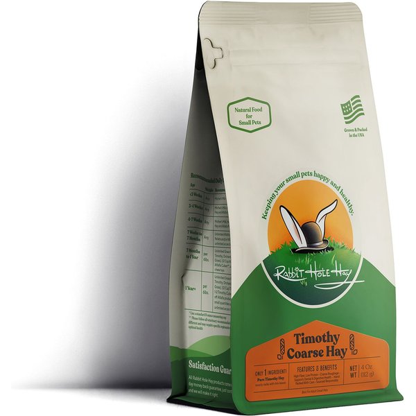 RABBIT HOLE HAY Ultra Premium, Hand Packed Medium Timothy Hay Small ...