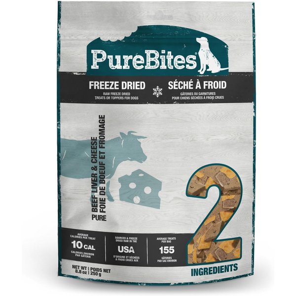 PUREBITES Beef Liver Freeze-Dried Raw Dog Treats, 8.8-oz bag - Chewy.com