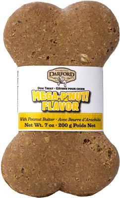Discontinued - DARFORD Mega P'Nut Flavor Bone Dog Treat, 10 count ...