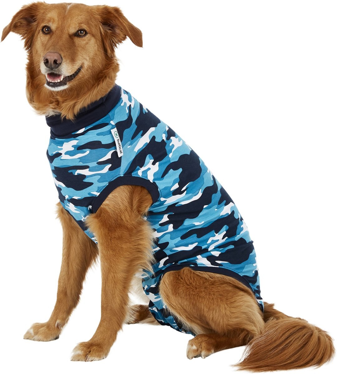 SUITICAL Recovery Suit for Dogs, Blue Camo, Large - Chewy.com
