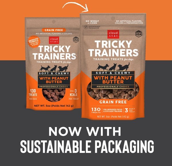 CLOUD STAR Tricky Trainers with Peanut Butter Grain-Free Soft & Chewy ...