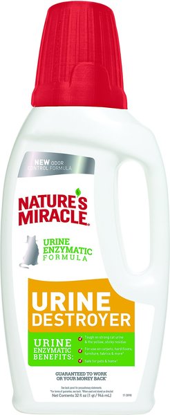 New Version Available - NATURE'S MIRACLE Cat Urine Destroyer, 32-oz ...