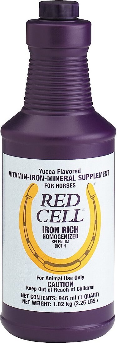 HORSE HEALTH PRODUCTS Red Cell Iron Rich Vitamins & Minerals Liquid ...