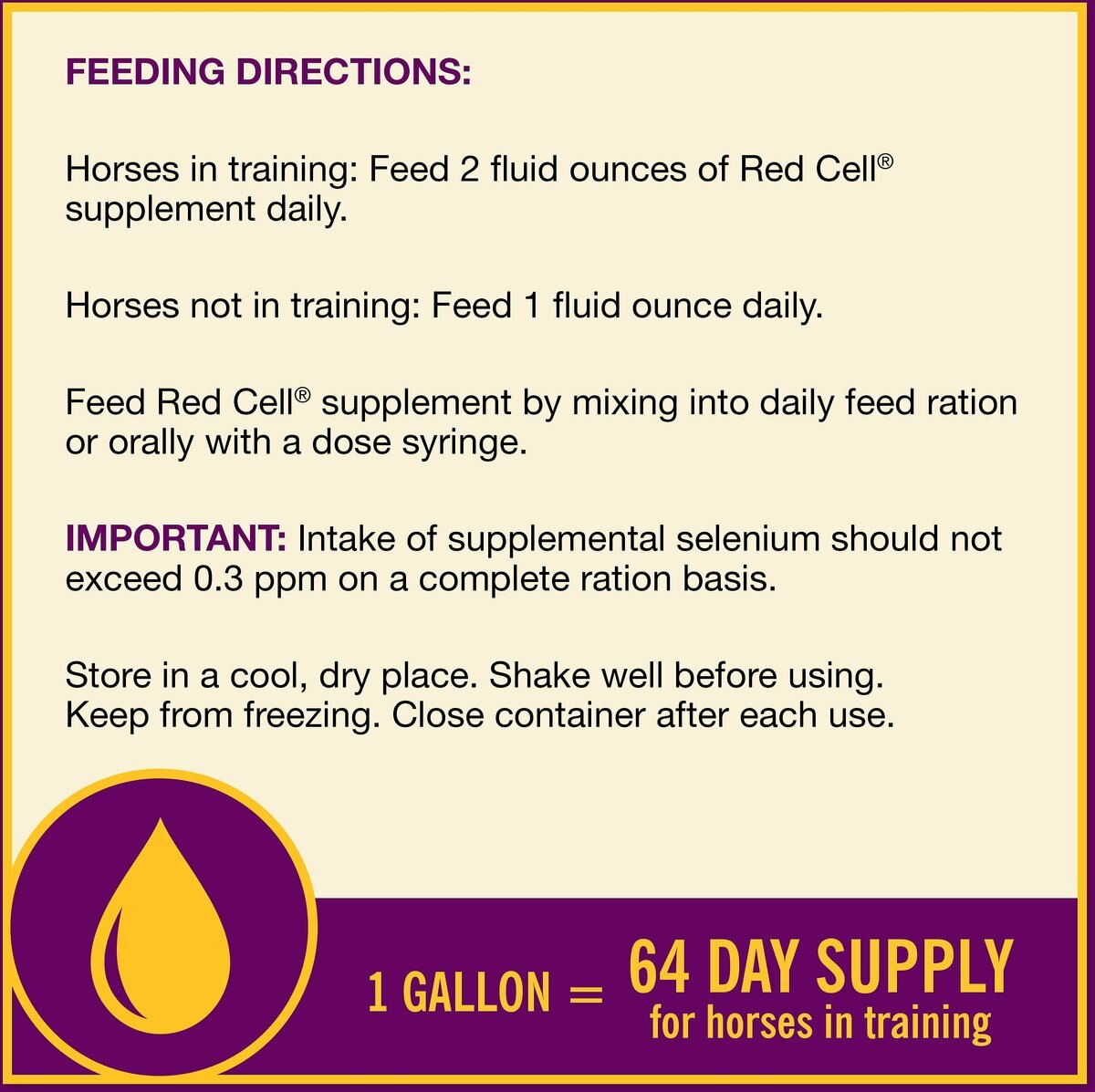 Discontinued - HORSE HEALTH PRODUCTS Red Cell Iron Rich Vitamins ...