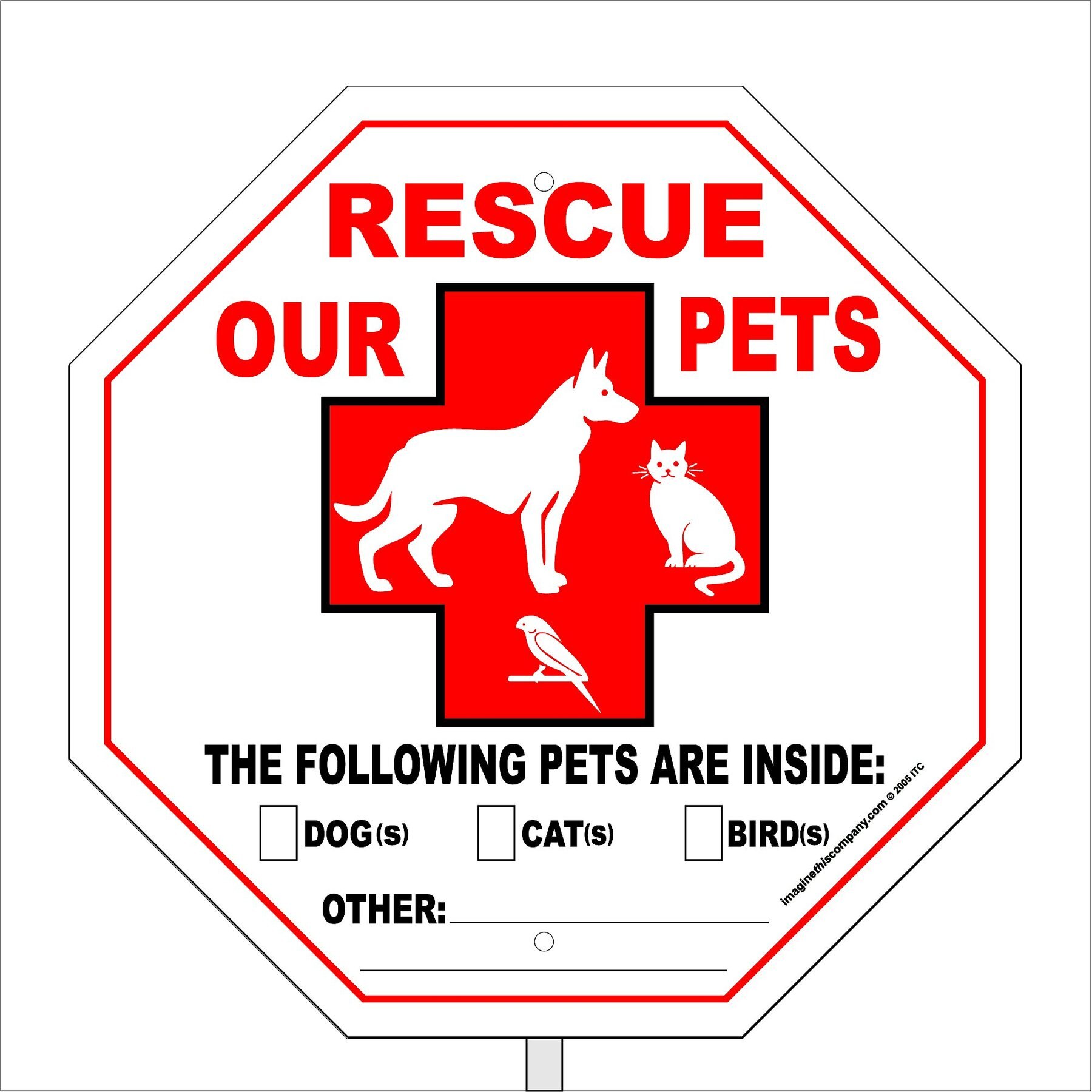 IMAGINE THIS COMPANY "Rescue Our Pets" Garden Sign, Standard - Chewy.com