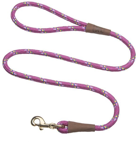 MENDOTA PRODUCTS Large Snap Confetti Rope Dog Leash, Raspberry Confetti ...