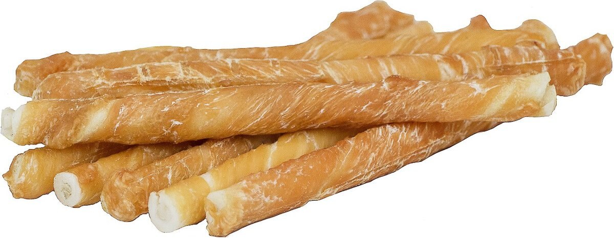 LUCKY PREMIUM TREATS Small Chicken Wrapped Rawhide Dog Treats, 120 ...