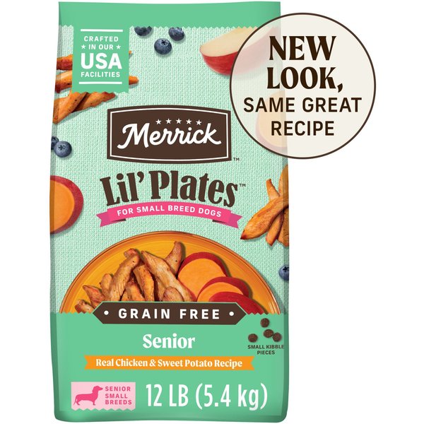 MERRICK Lil' Plates Grain-Free Small Breed Dry Dog Food Real Chicken ...