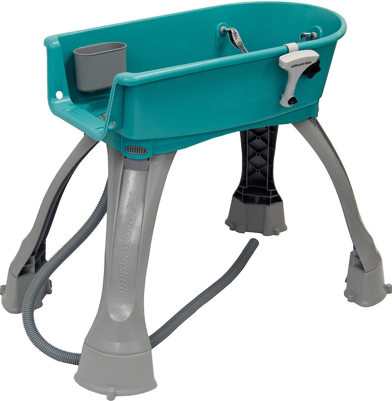 BOOSTER BATH Elevated Dog Bathing & Grooming Center, Medium, Teal ...
