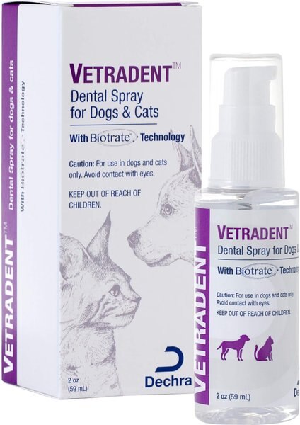 VETRADENT Mild Vanilla Flavored Dog & Cat Dental Spray, 59-mL bottle ...
