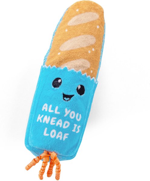 CATSTAGES Loaf Kicker Cat Dental Toy with Catnip, Blue - Chewy.com