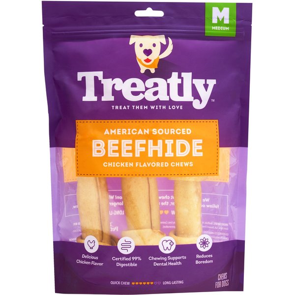 GOOD 'N' FUN Triple Flavor Beef, Pork & Chicken Dog Chews 3 Count, 6-in ...
