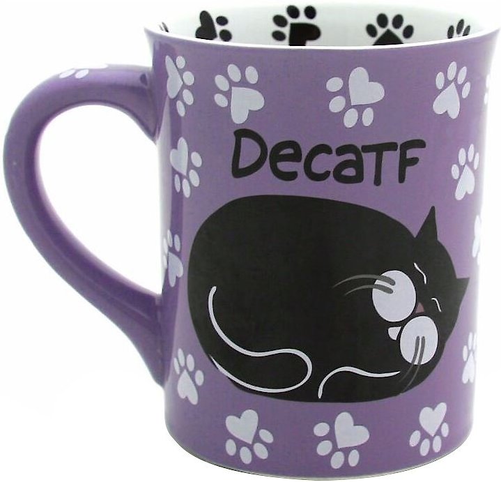 OUR NAME IS MUD "CATffeinated" Coffee Mug, 16-oz - Chewy.com