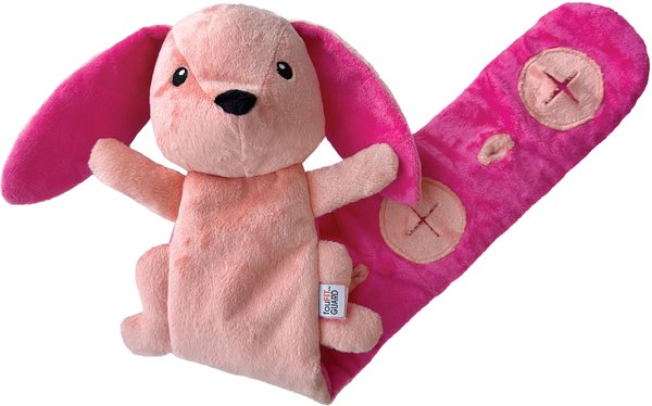 FOUFIT Hide 'n Seek Roll-Ups, Bunny Squeaky Dog Treat Dispenser Toy ...