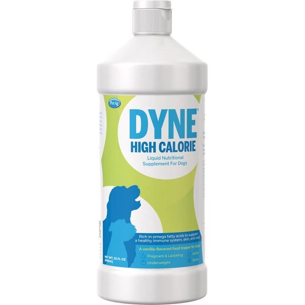 PETAG Dyne Vanilla Flavored Liquid High Calorie Supplement for Dogs, 32 ...